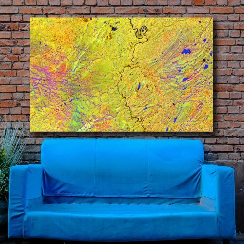 Solar Symphony Delight | A Premium Abstract Canvas Painting with ...